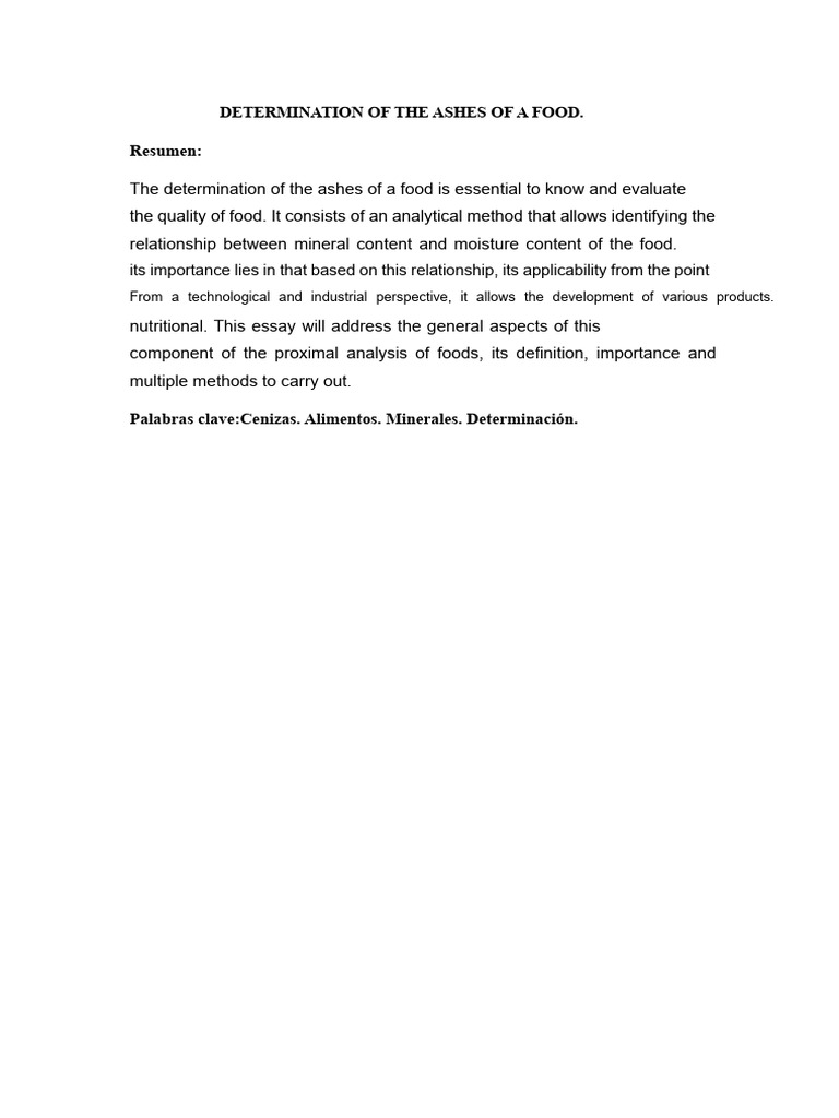 Analyzing Food Ash Content Methods | PDF | Solubility | Diet & Nutrition