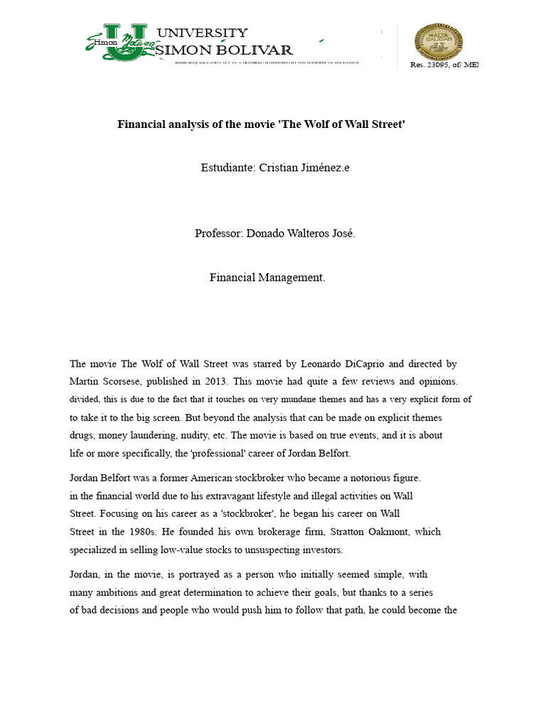 Financial analysis of the movie | PDF