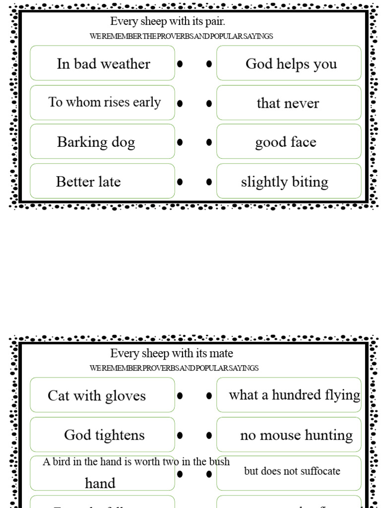 WE REMEMBER THE PROVERBS AND POPULAR SAYINGS | PDF