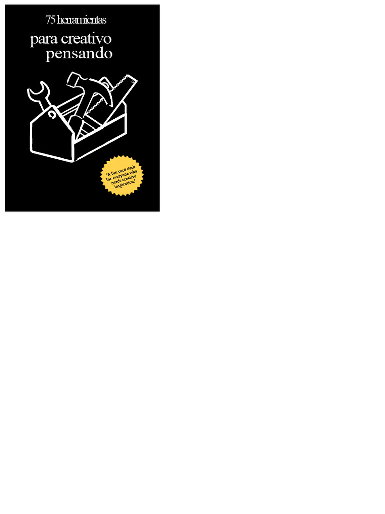 75 Herramientas para Ejemplos de Pensamiento Creativo | PDF | Pensamiento