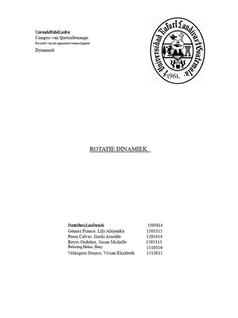 Theoretisch Kader Rotatiedynamica | PDF