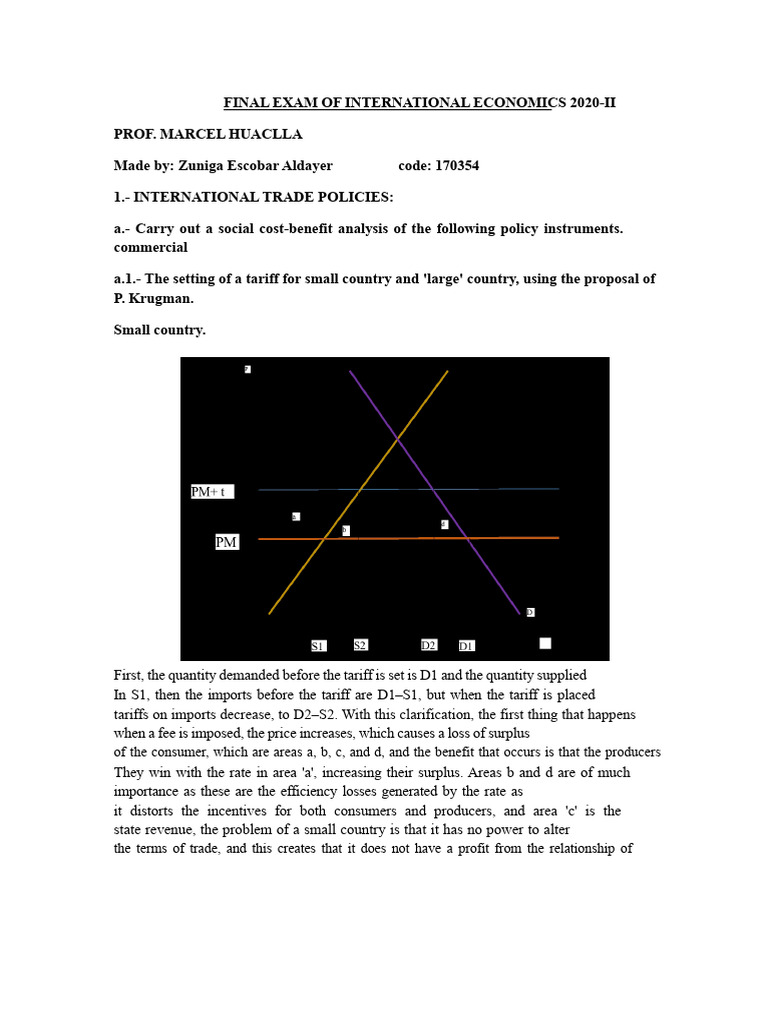 Final Examination of International Economics 2020 Ii | PDF | Inflation ...