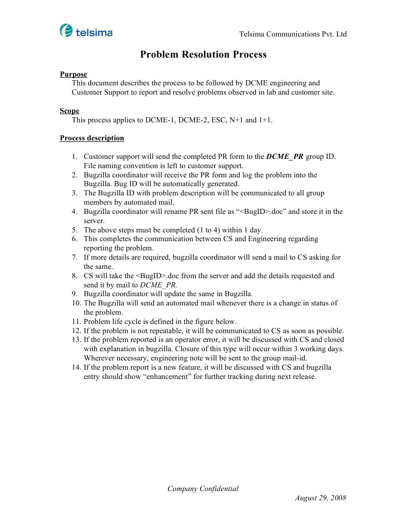 Problem Resolution Process | PDF | Digital Technology | Areas Of ...