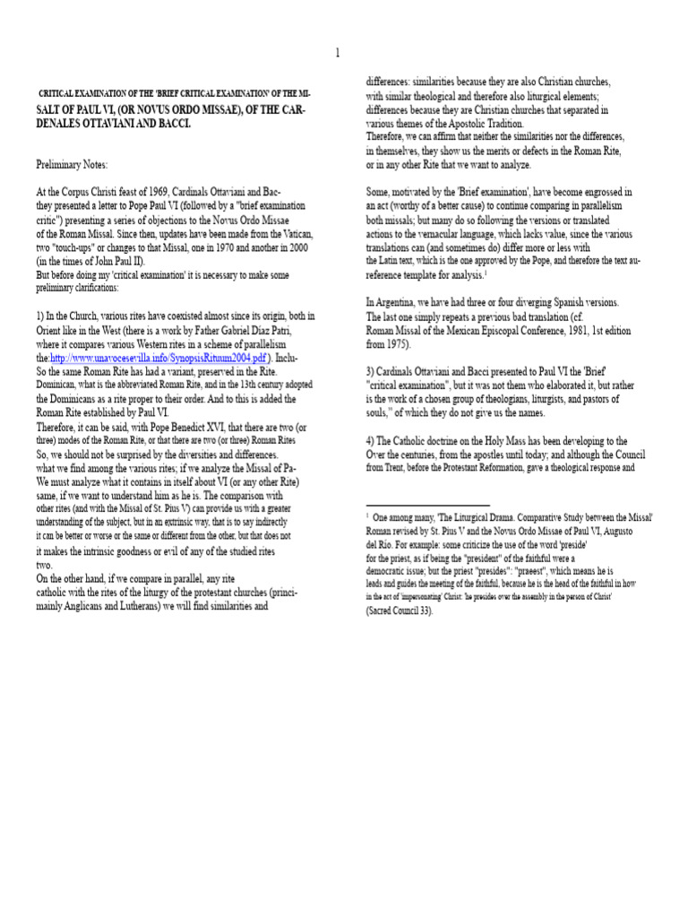 Critical Examination of The Brief Critical Examination, Fray Rafael ...