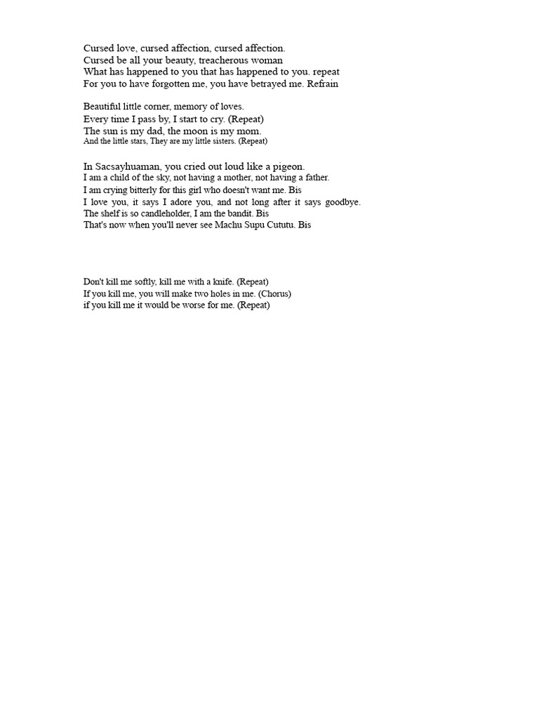 Cursed Love Cursed Affection Cursed Affection | PDF