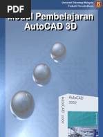 Modul Autocad 3D | PDF | Seni | Komputer