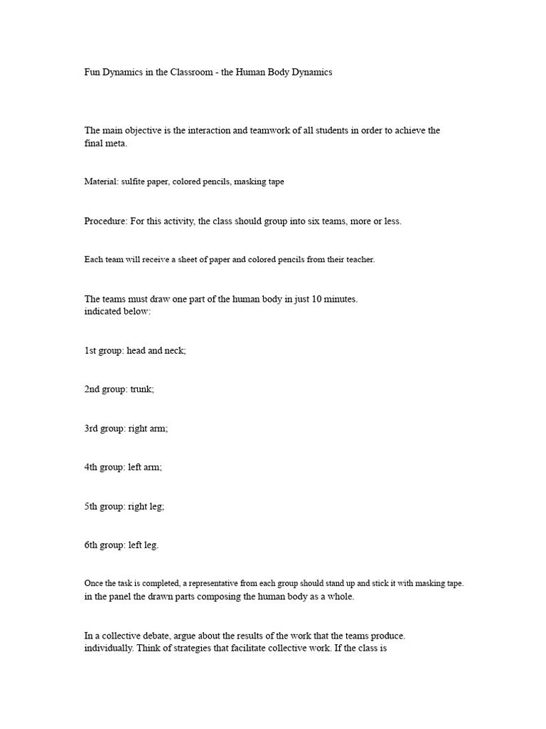 Classroom Dynamics for Student Engagement | PDF | Classroom | Drawing