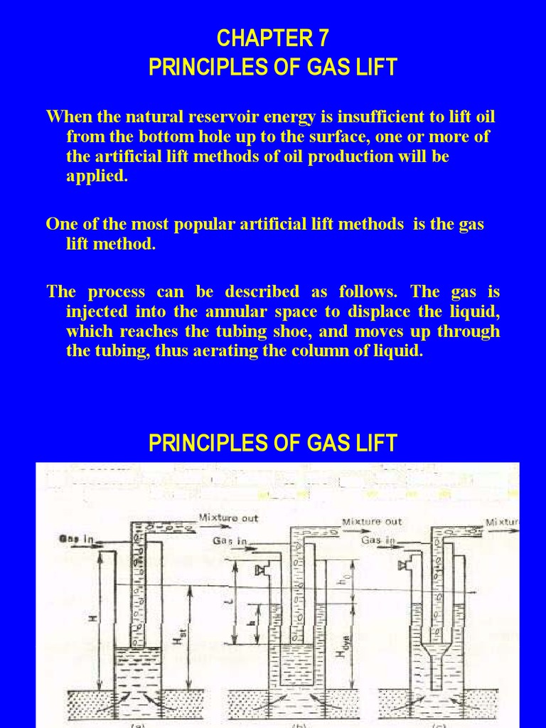Gas Lift Principles and Calculations | PDF | Oil Well | Lift (Force)