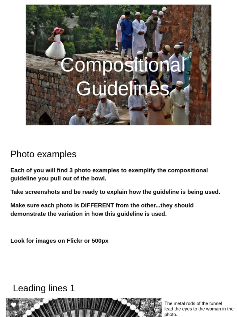 Compositional Photography Guidelines | PDF