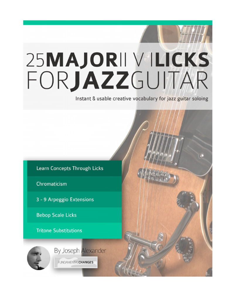 25 Jazz Guitar ii V I Licks Guide | PDF | Jazz | Chord (Music)