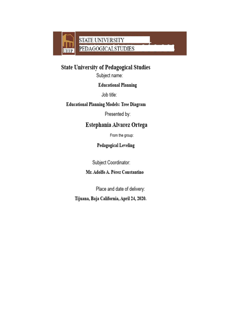 Topic 4 Educational Planning Models_ Tree Diagram | PDF | Curriculum ...