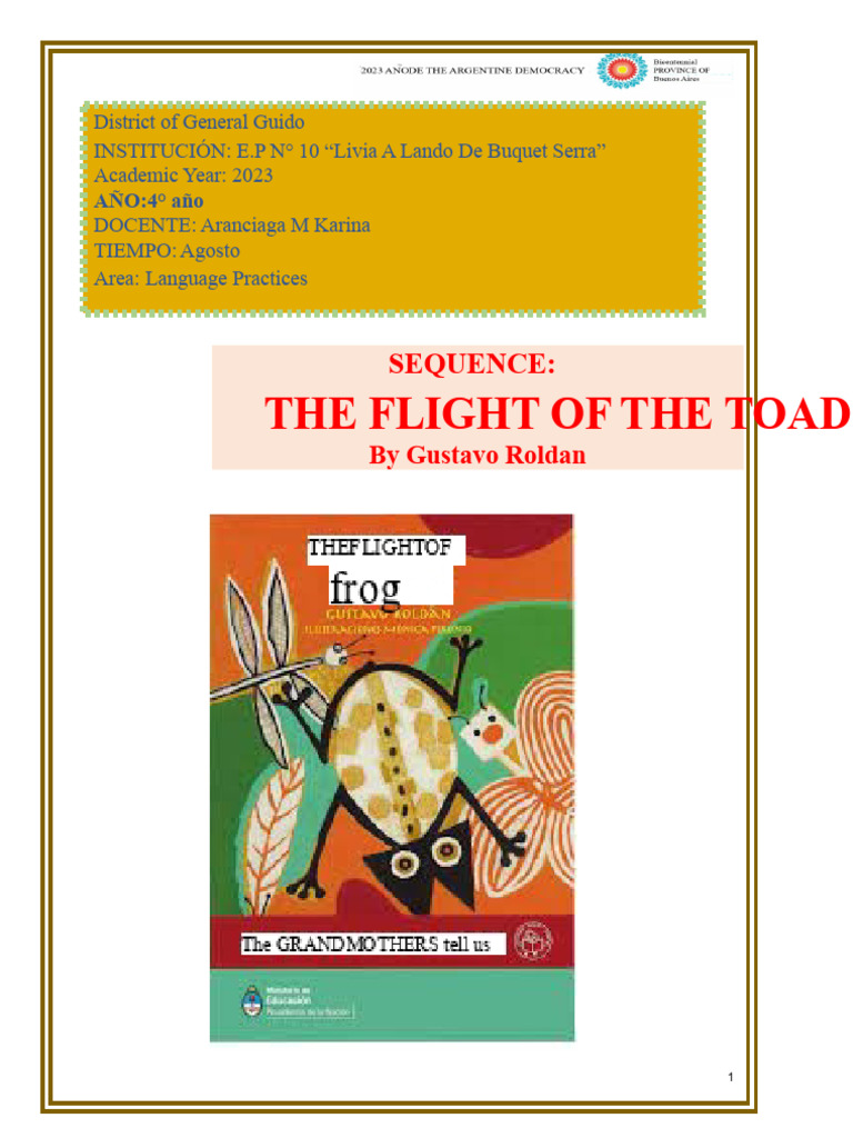 Language Practices: The Flight of the Toad | PDF | Narrative | Human ...