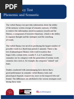 Verbal Fluency Tests: Animals and F.A.S. | PDF | Sensitivity And ...