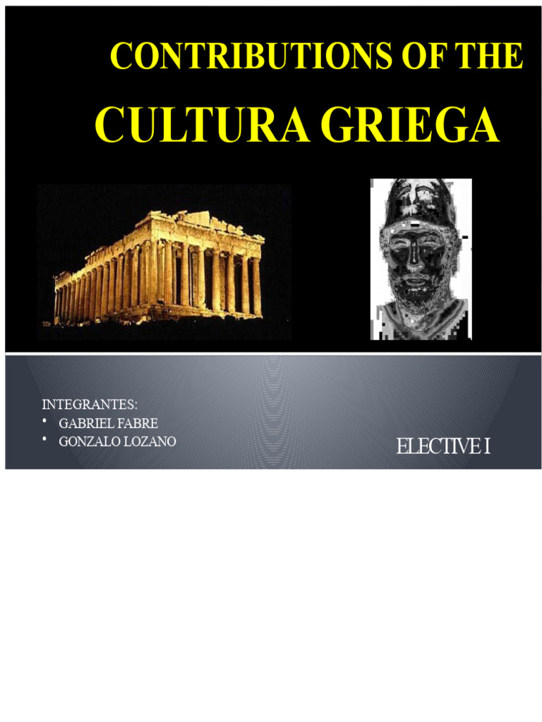 Greek Culture: Contributions and Impact | PDF | Ancient Greece | Socrates
