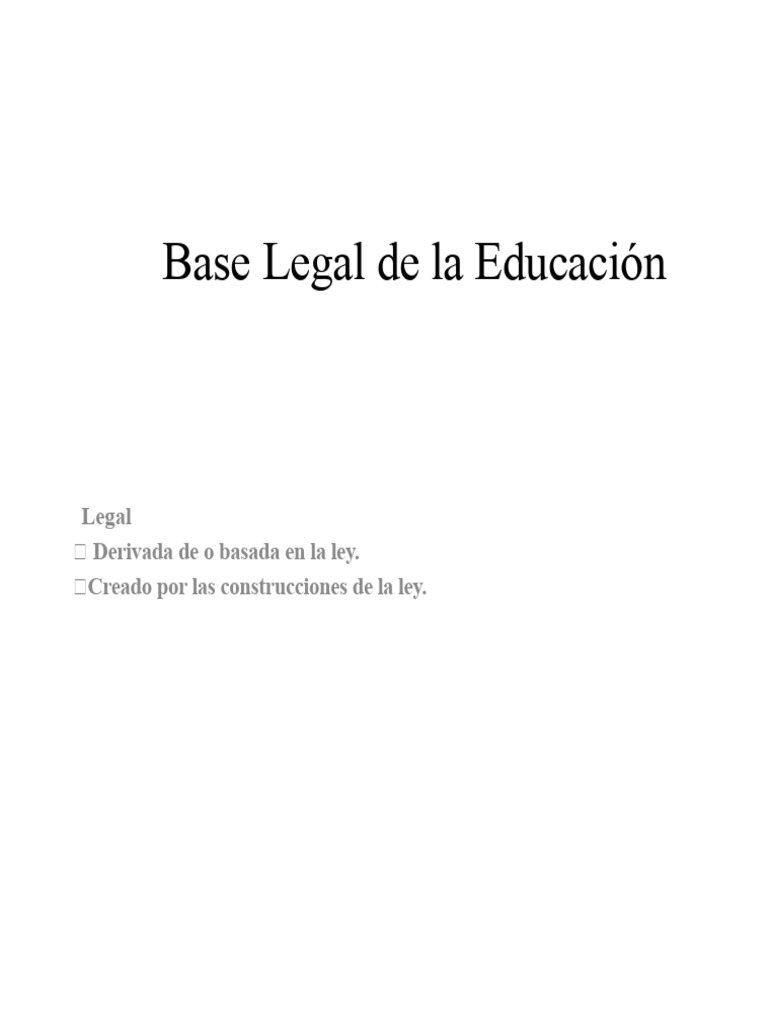 Bases Legales de la Educación en Filipinas | PDF | Educación Secundaria ...