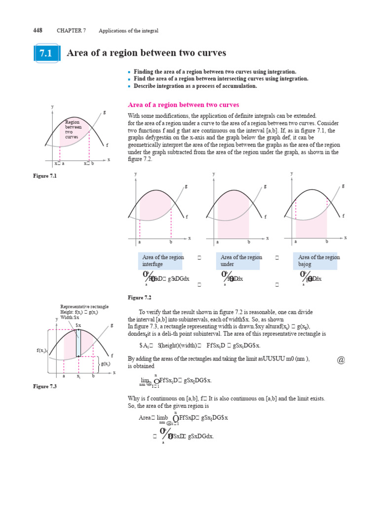 Area between curves. Applications of the Integral | PDF | Integral ...