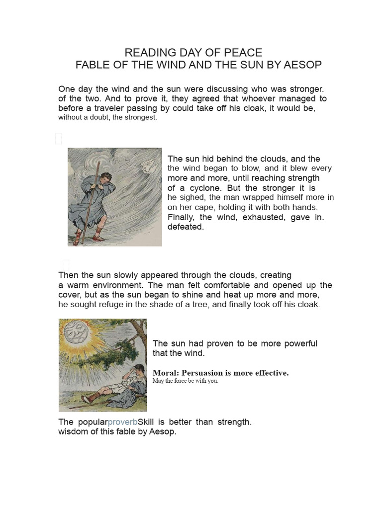 Reading Day of Peace, Fable | PDF