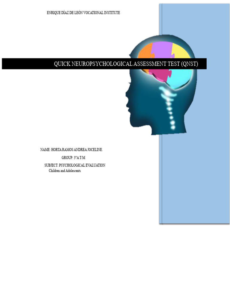 Quick Neuropsychological Assessment Guide | PDF | Neuropsychological ...