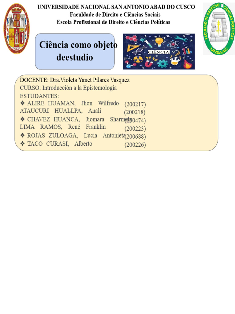 A Ciência como objeto de Estudo | PDF | Science | Pseudociência