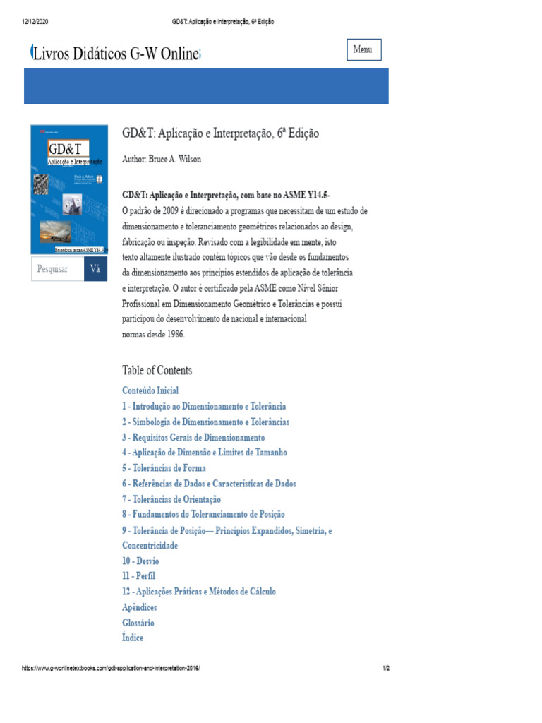 GD&T: Aplicação e Interpretação, 6ª Edição | PDF | Geometria