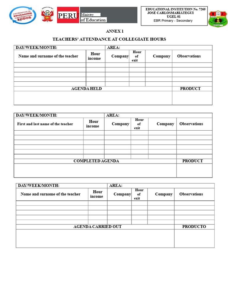 Parent Attention Sheets and College Hours (1) | PDF