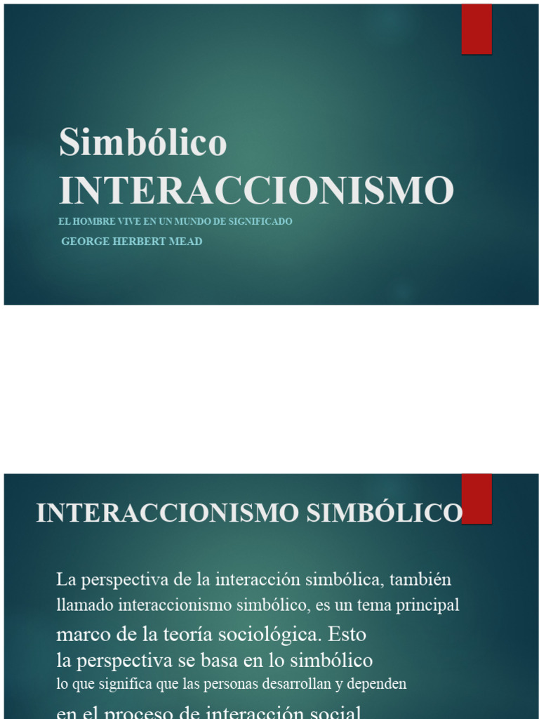 Interaccionismo Simbólico: Teoría y Significado | PDF | Sociología ...