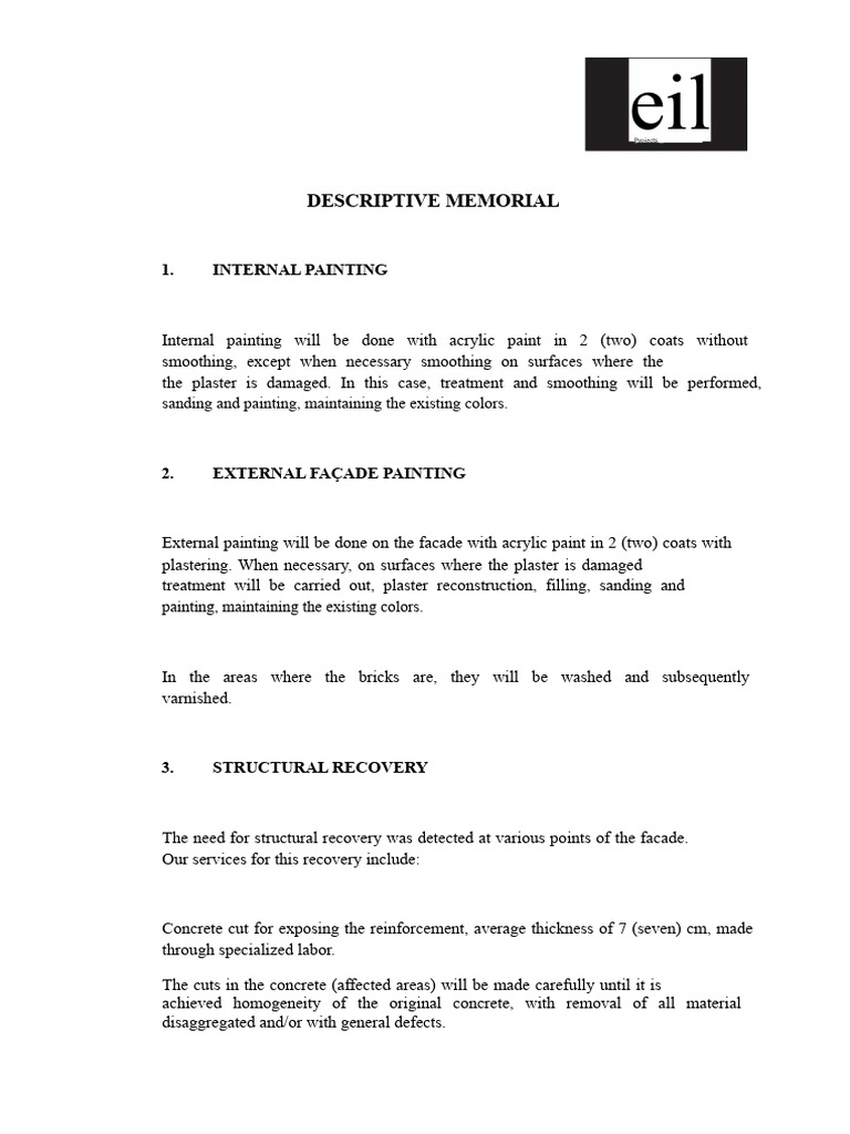 Descriptive Memorial r01 | PDF | Corrosion | Concrete