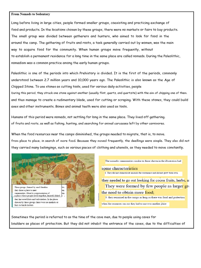 Paleolithic Nomadism and Sedentism | PDF | Paleolithic | Nomad