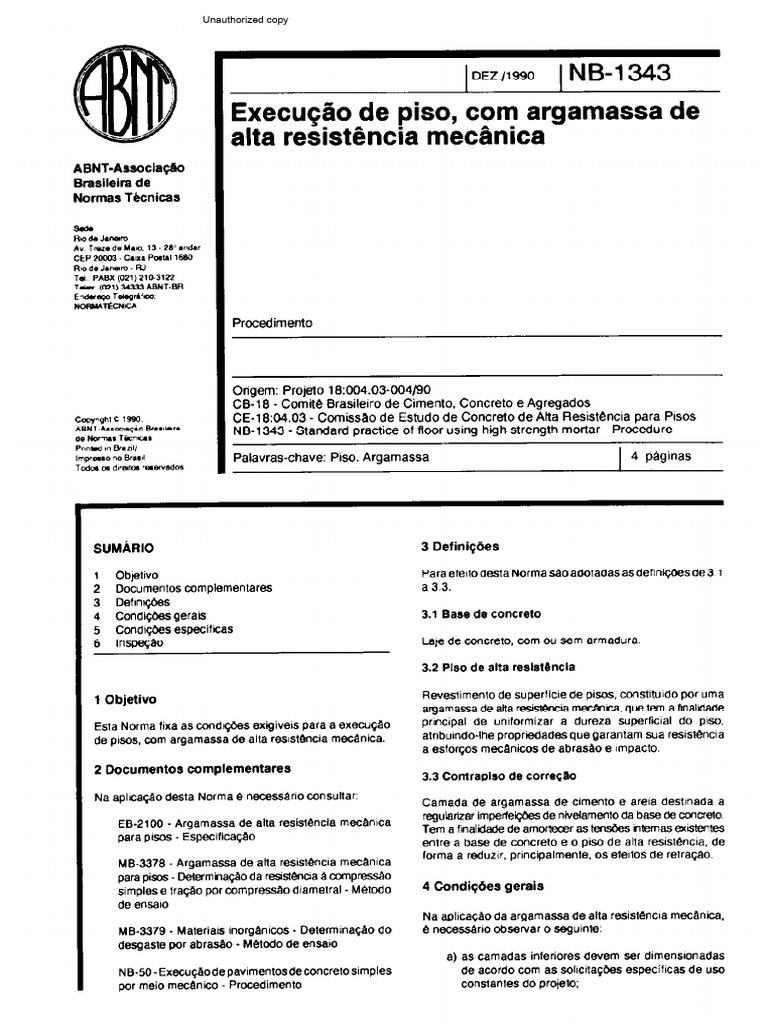 11.NB 1343 - Execution of Subfloor | PDF