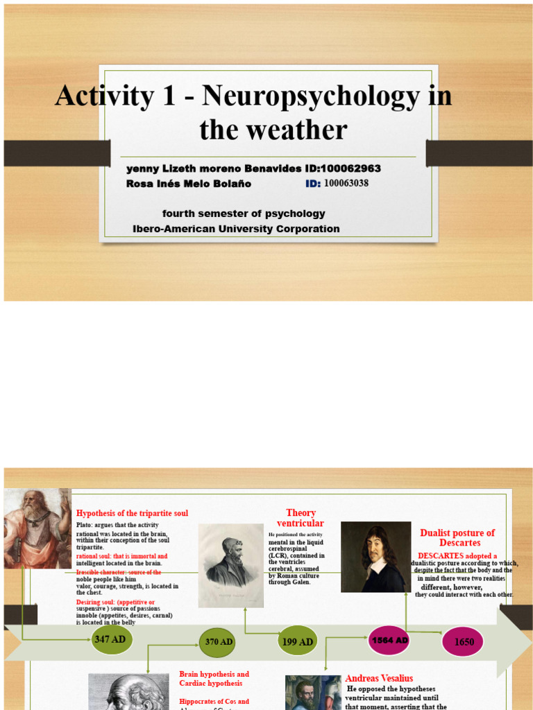 Activity 1 - Neuropsychology over time | PDF | Neuropsychology | Brain