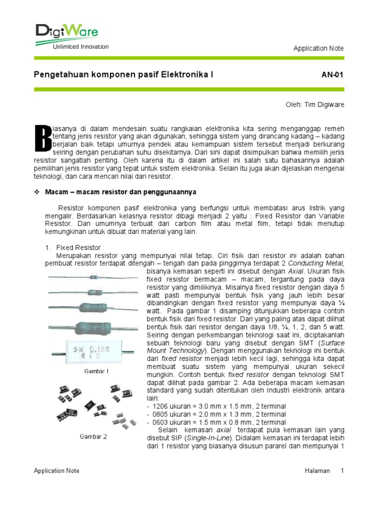 Komponen Pasif | PDF