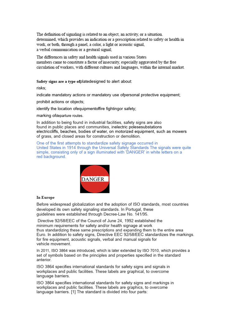 iso 3864 and iso 7010 | PDF