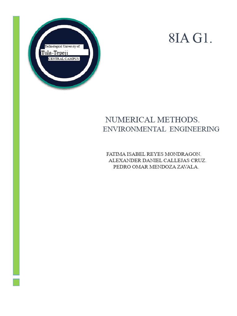 Numerical Methods in Environmental Engineering | PDF | Numerical ...