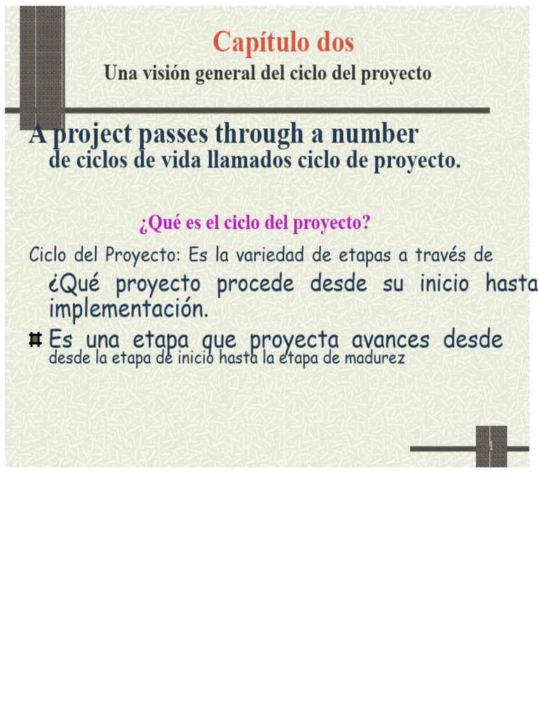 Cahpet II Una Visión General del Ciclo del Proyecto | PDF | Estudio de ...