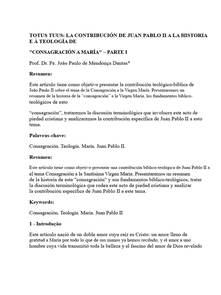 _TOTUS_TUUS_MARIA.pdf | PDF | María, madre de Jesús | Nuestra señora de ...