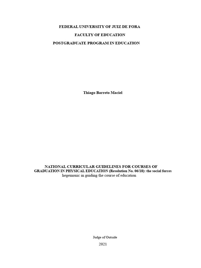 THESIS - Thiago Barreto Maciel (final) | PDF | Thesis