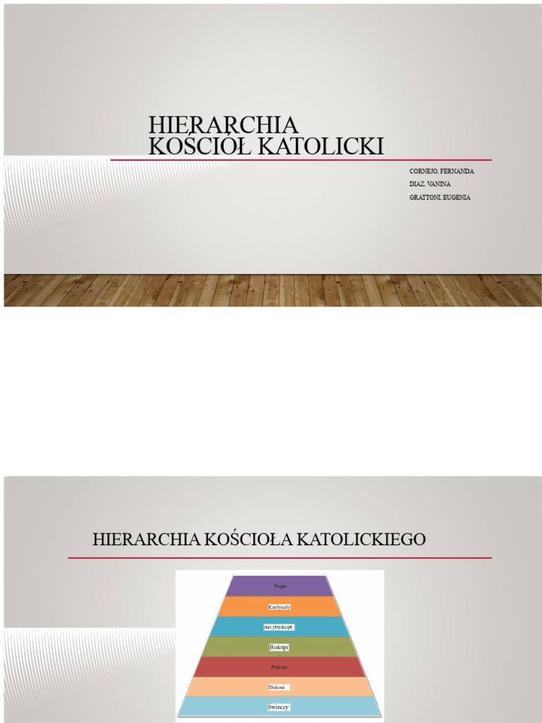 Hierarchia Kościoła Katolickiego | PDF