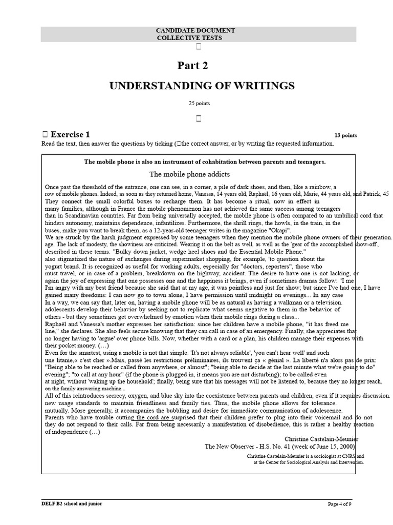 Example 2 | PDF | Adolescence | Autonomy