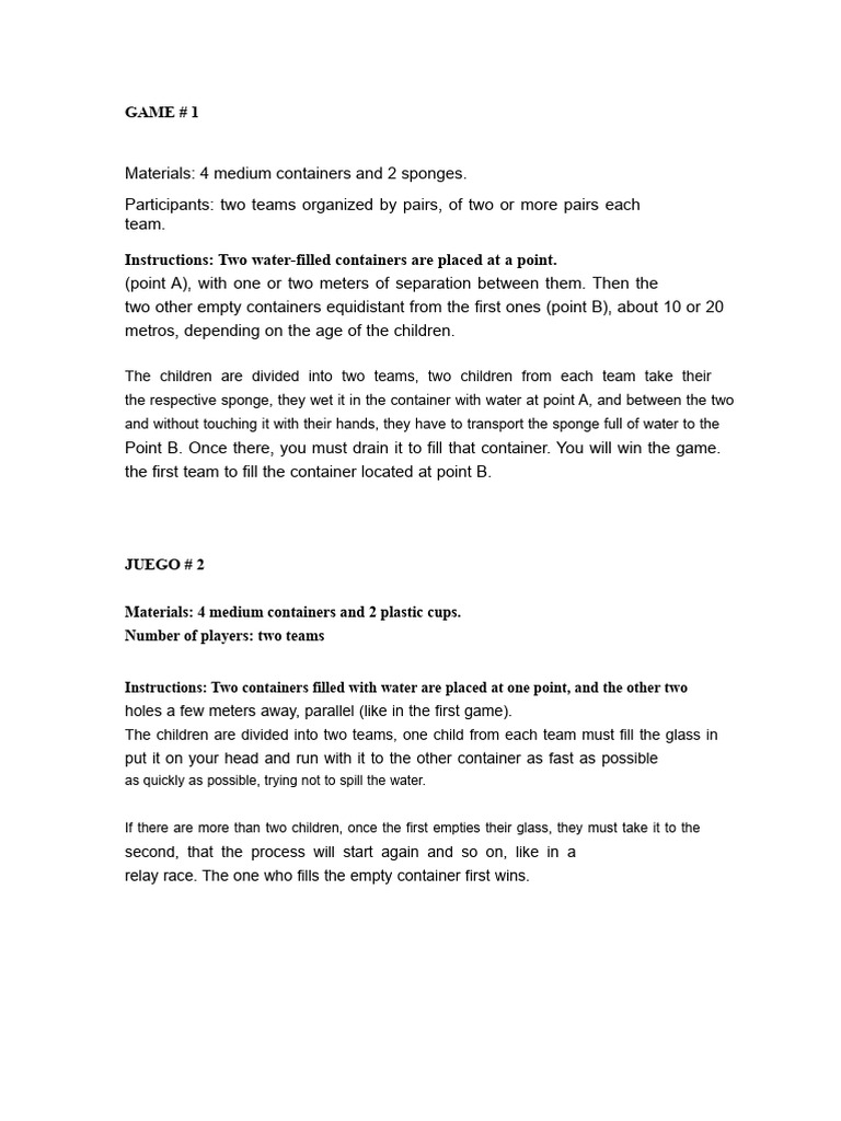 WATER CONSERVATION GAMES | PDF