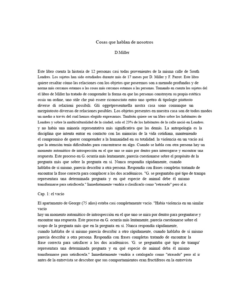 Cosas Que Hablan de Nosotros D.M | PDF | Sociedad | Tatuaje