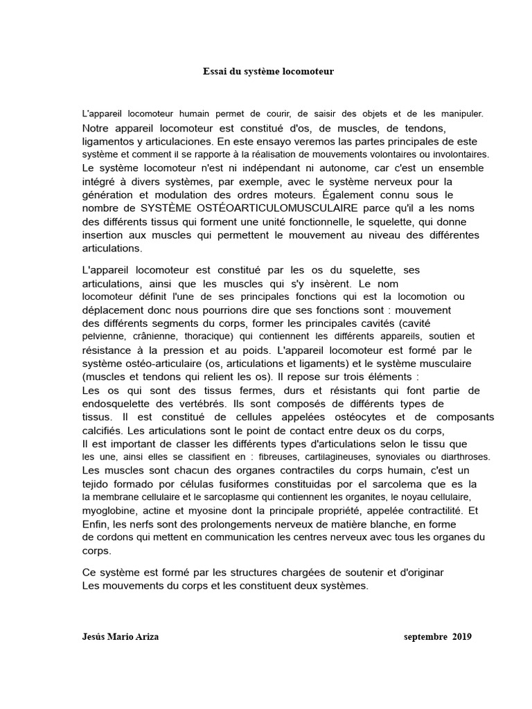 Comprendre le système locomoteur humain | PDF | Muscle | Muscle ...