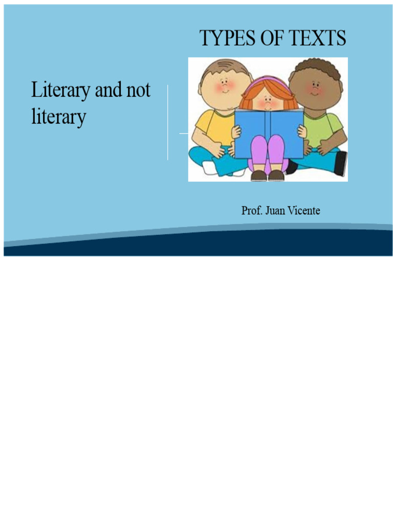 literary and non-literary text | PDF