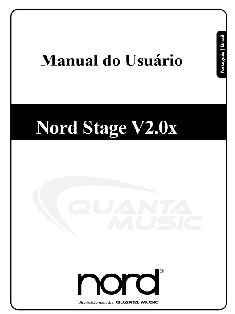Manual de Usuario en Portugués Nord Stage v2.0x | PDF | Sintetizador ...