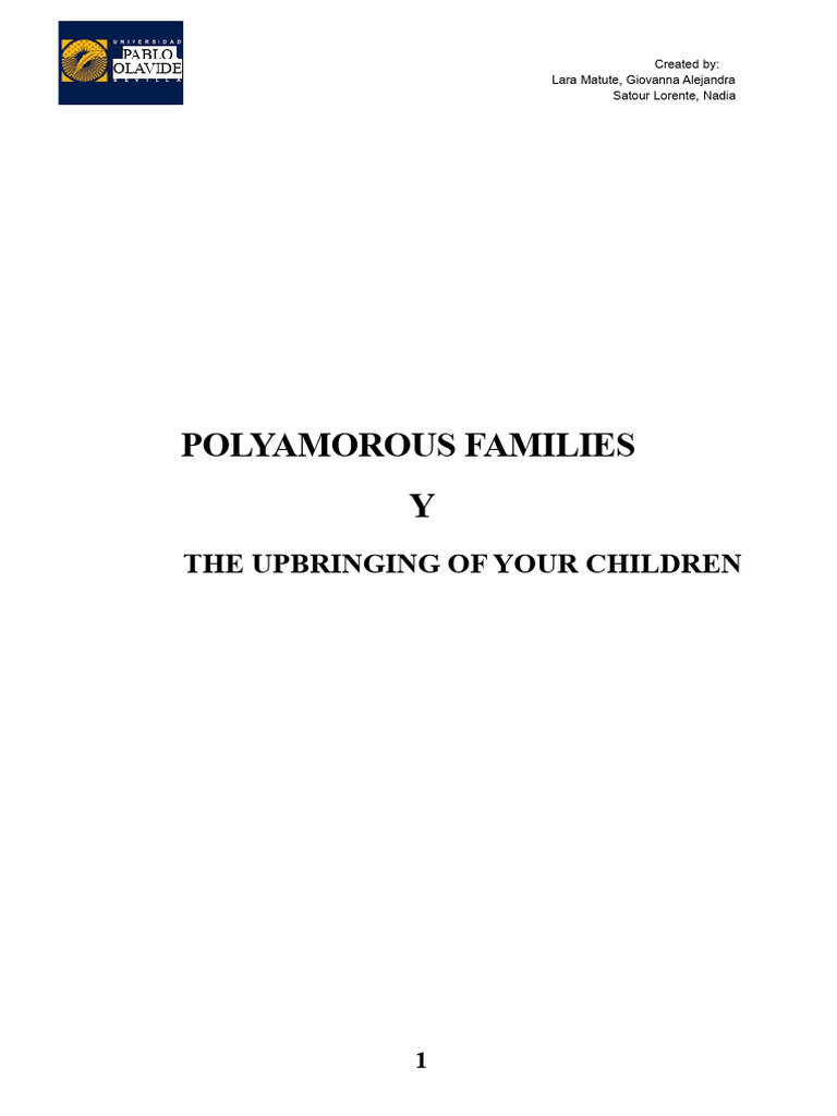 polyamorous families and the upbringing of their children | PDF ...