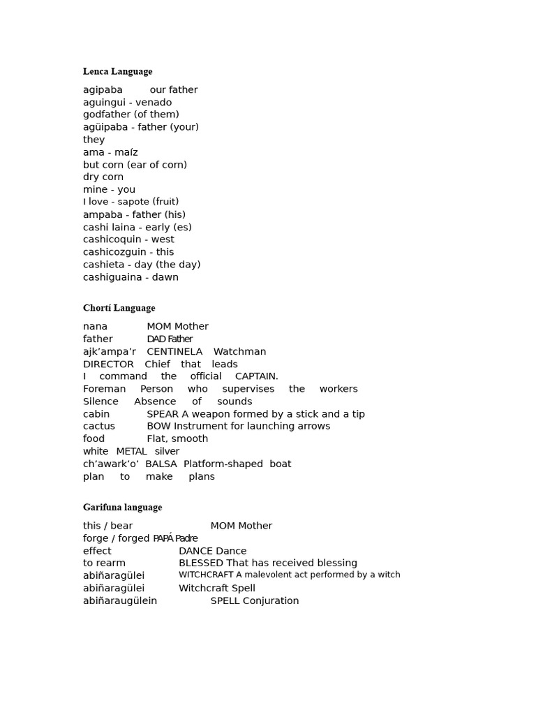 Lenca Language | PDF | Phonology | Phoneme
