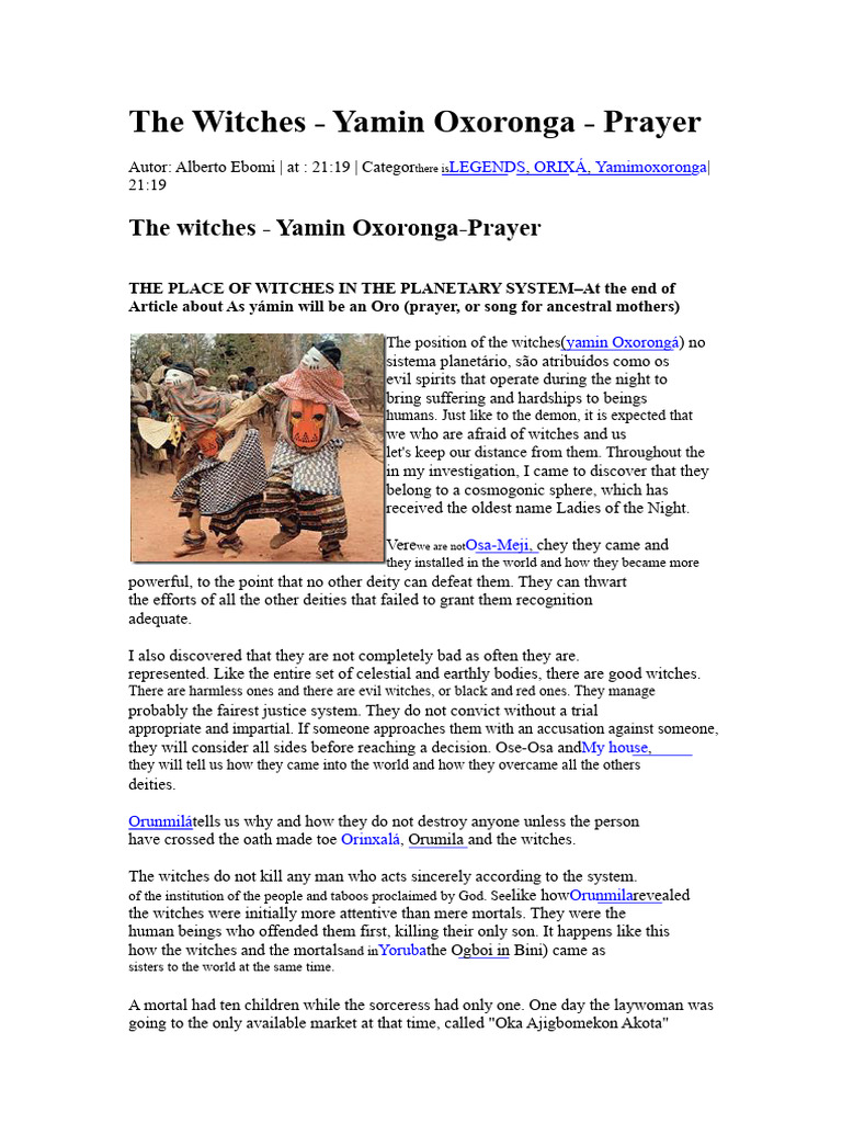 Yamim - The Witches | PDF | Witchcraft | Religious Belief And Doctrine