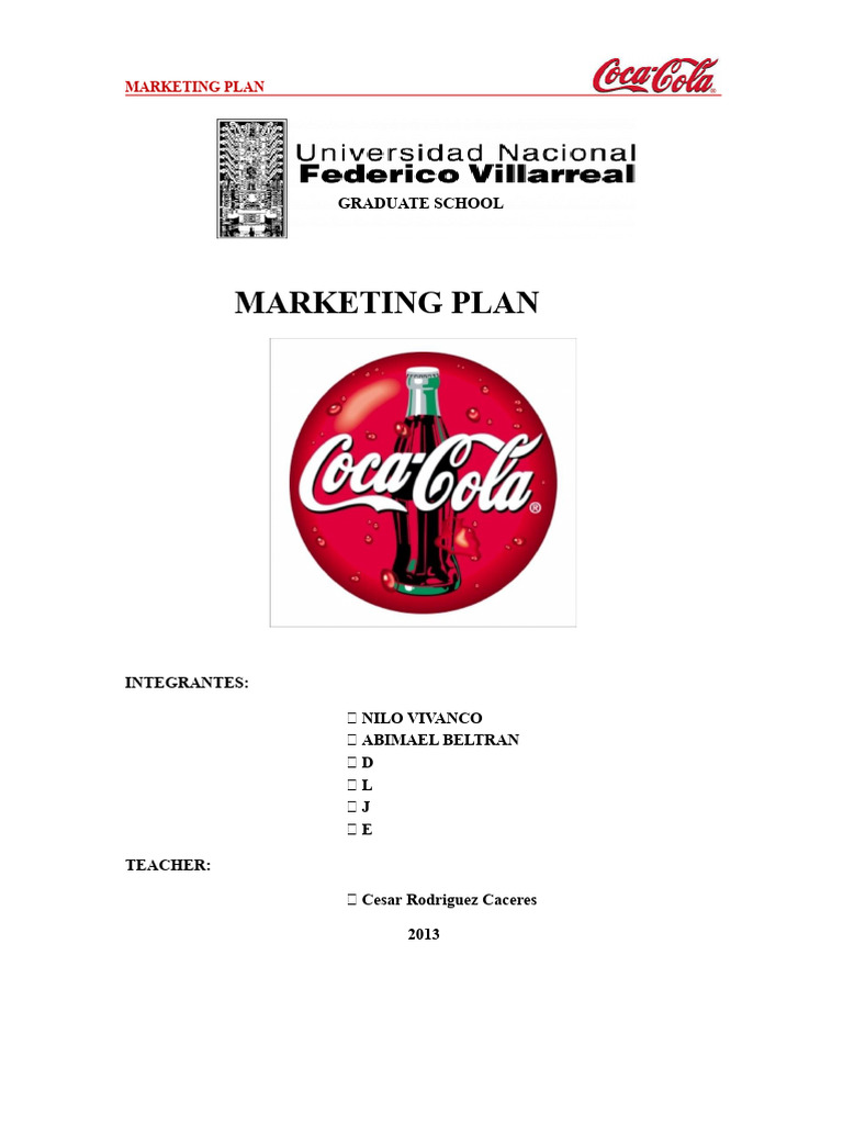 Coca-Cola Marketing Plan Overview | PDF | The Coca Cola Company | Coca Cola