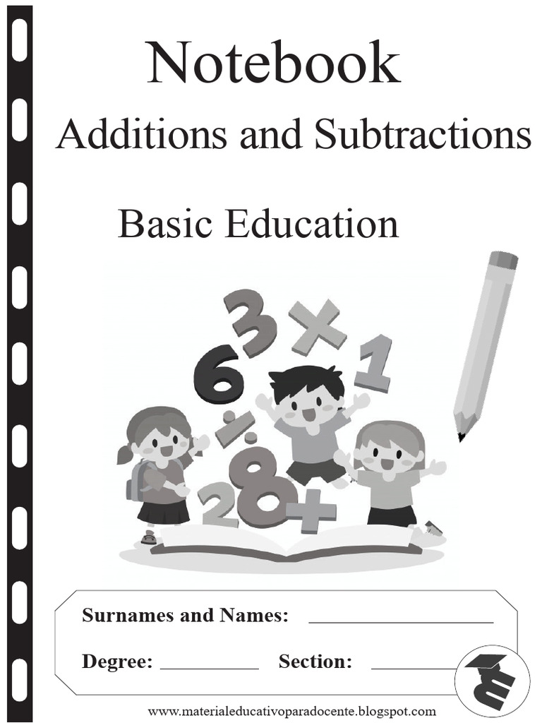 Addition and Subtraction Notebook PDF | PDF | Arithmetic | Elementary ...