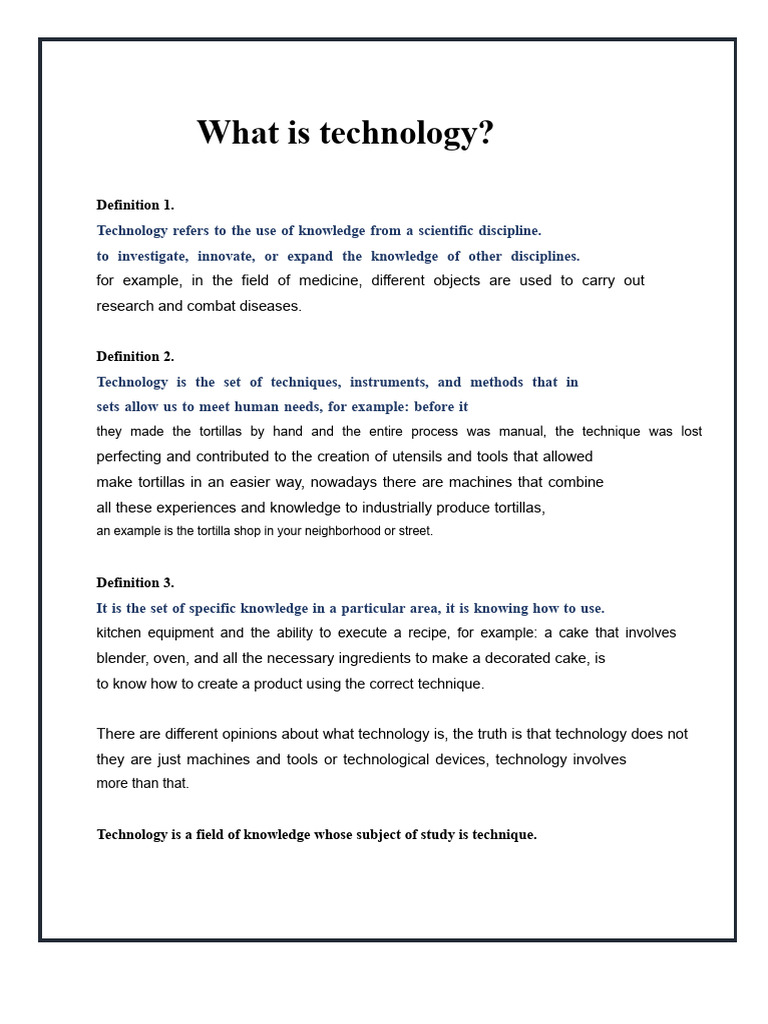 What is technology? | PDF | Knowledge | Science
