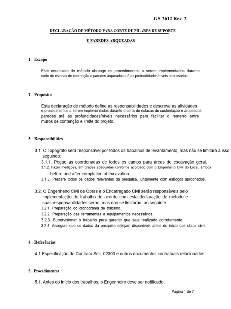 Método para Corte de Pilares e Paredes | PDF | Engenharia Civil ...